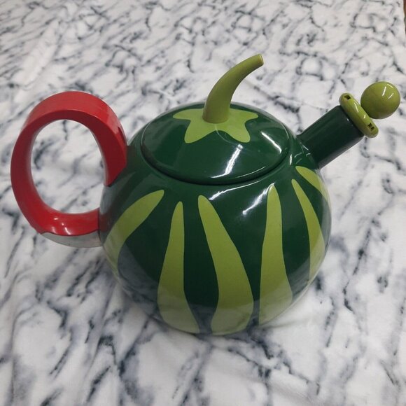 Copco | Kitchen | Vintage 9s Copco Watermelon Theme Enamel Metal Teapot ...